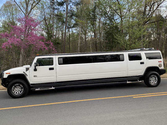 New Remodeled White Hummer Limo | Five Star Limo Charlotte
